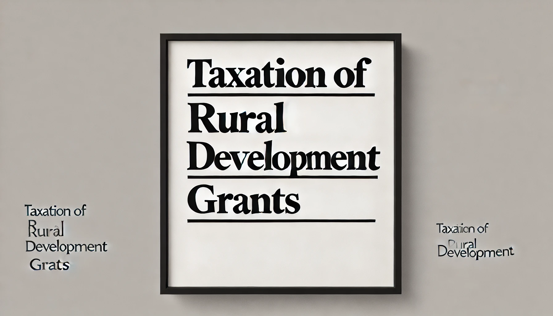A Complete “Understanding Tax Rules for Rural Development Grants” - My ...