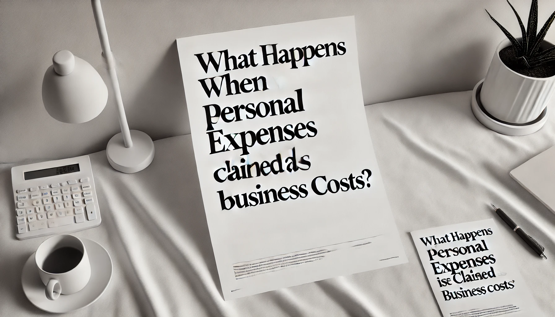 “What Happens When Personal Expenses Are Claimed as Business Costs?” A ...