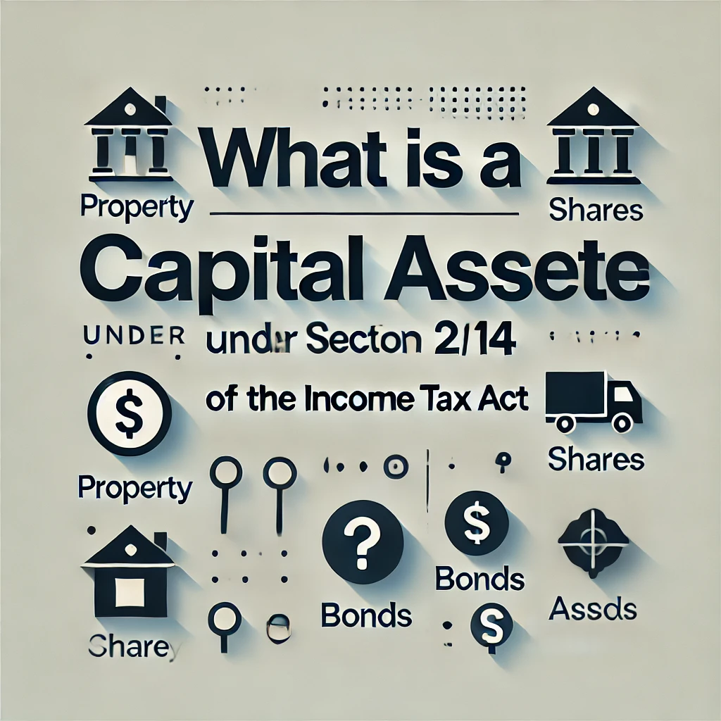 What is the complete meaning of “capital asset” under Section 2(14 ...